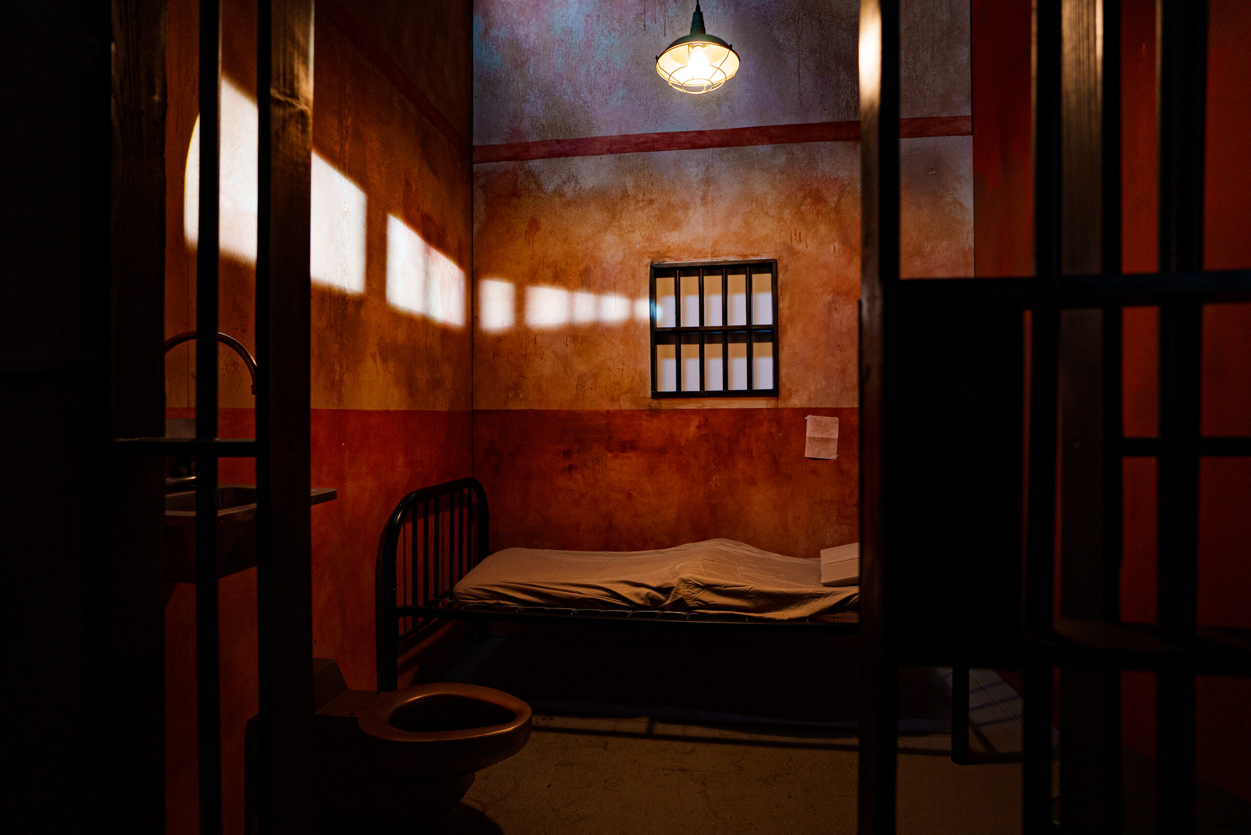 Vintage Prison Jail Cell in Warehouse – Martinsound